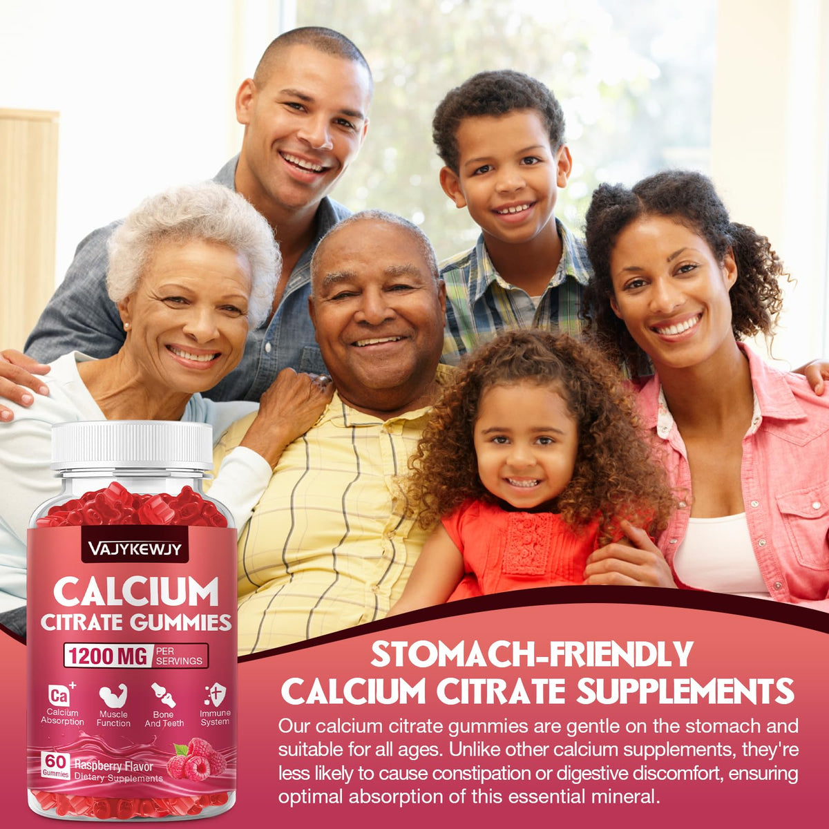120 count calcium gummies for long-lasting supply
