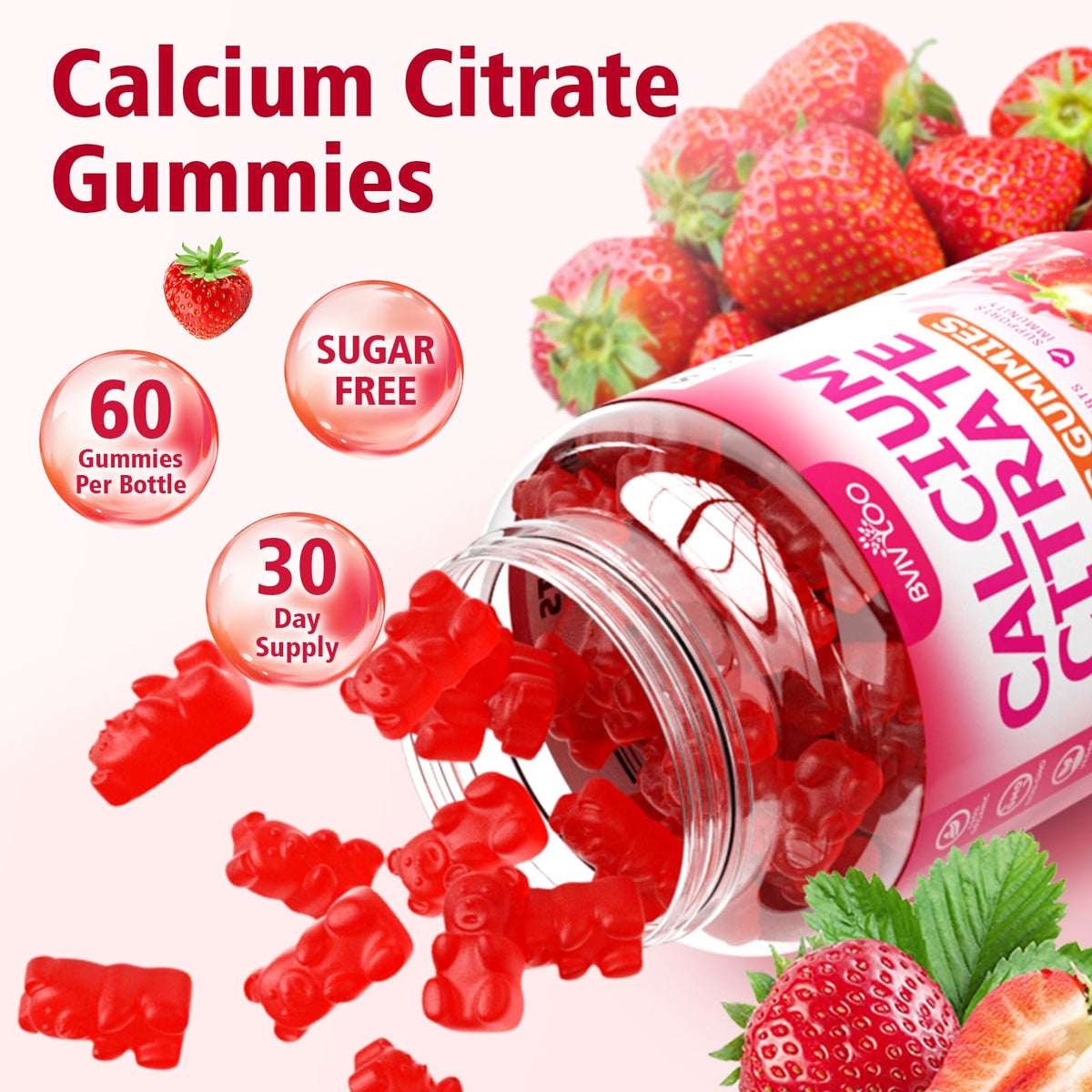 120 count calcium gummies for long-lasting supply