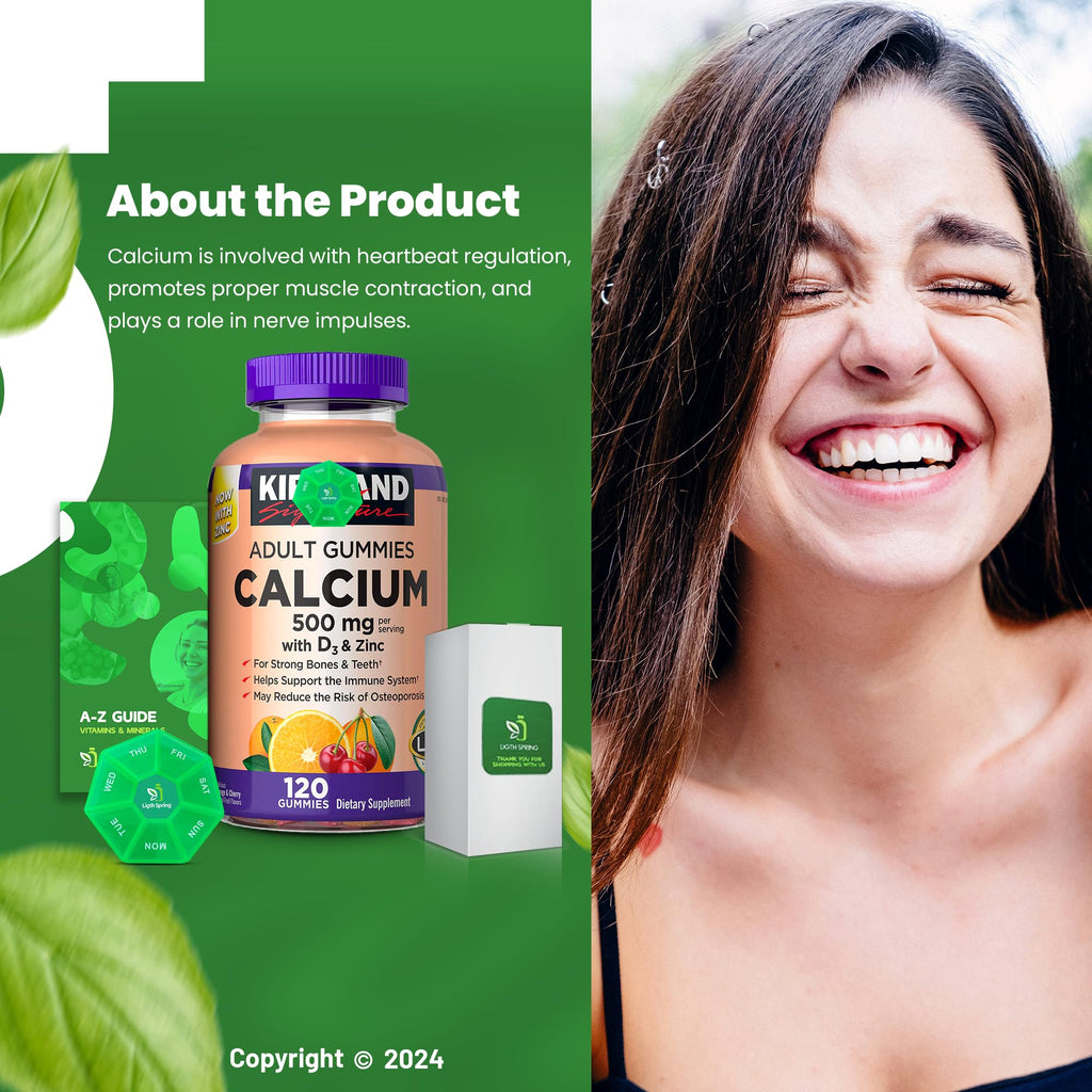 120 count calcium gummy bottle