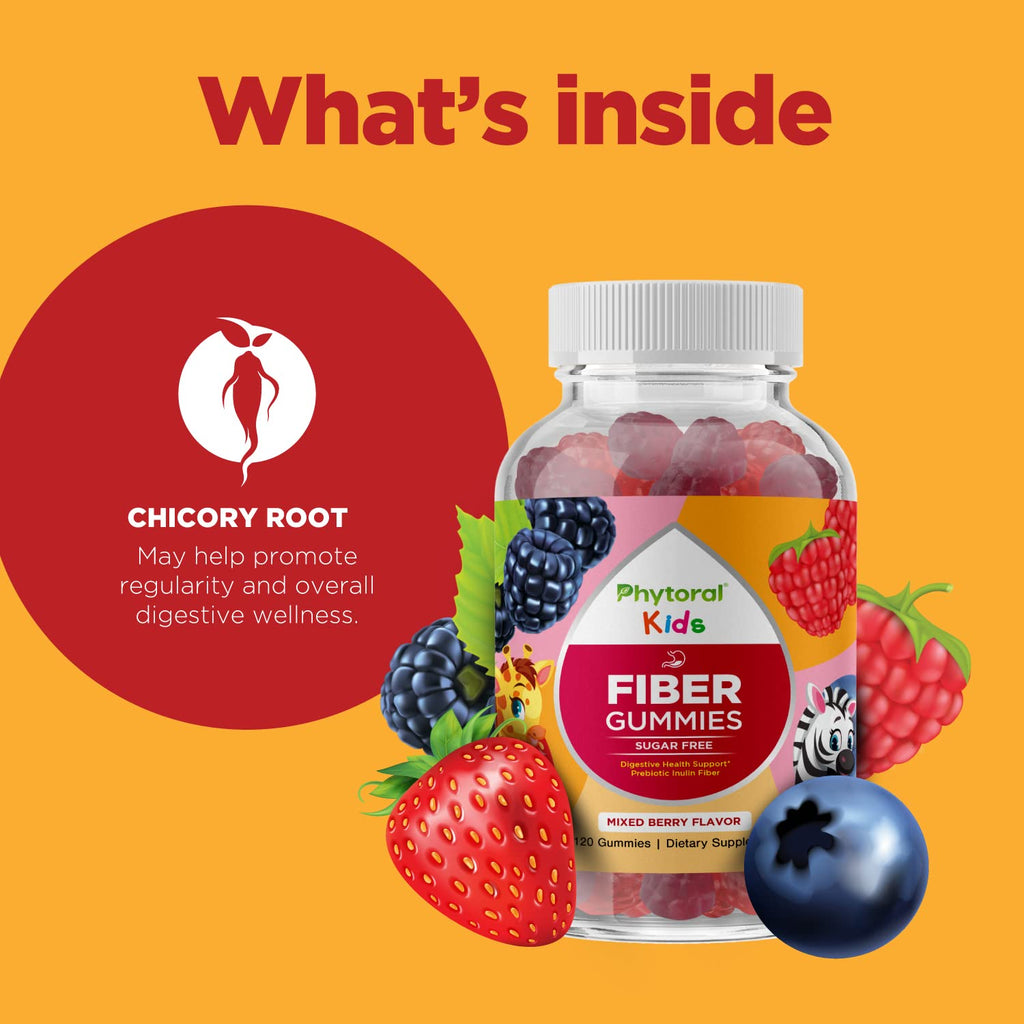 120 count chicory root gummies for kids