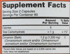 120 count cinnamon capsules