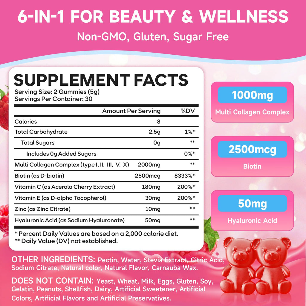 120 count collagen beauty gummies