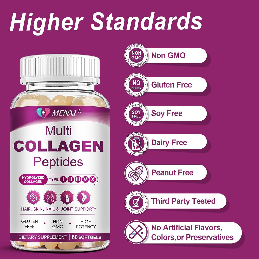 120 count collagen supplement capsules