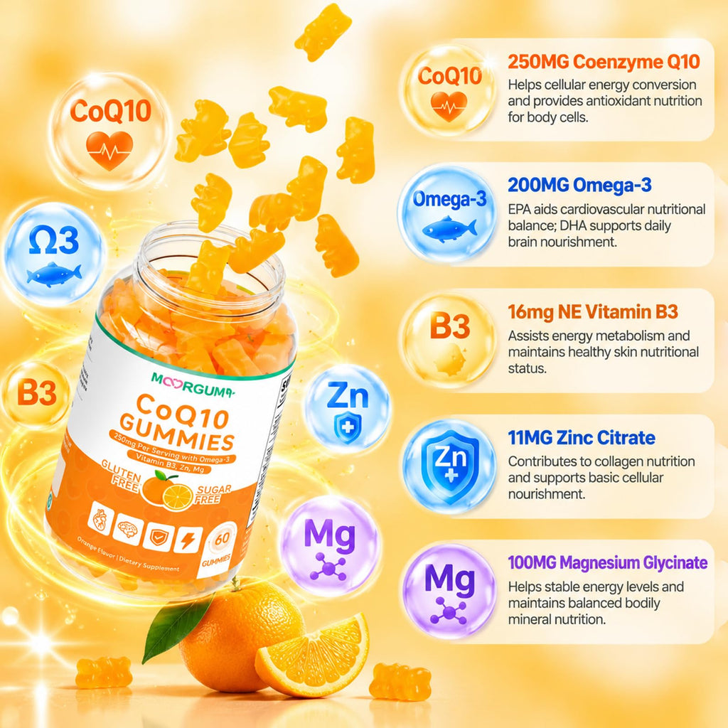 120 count CoQ10 gummies for daily support