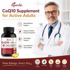 120 count CoQ10 softgels for vitality