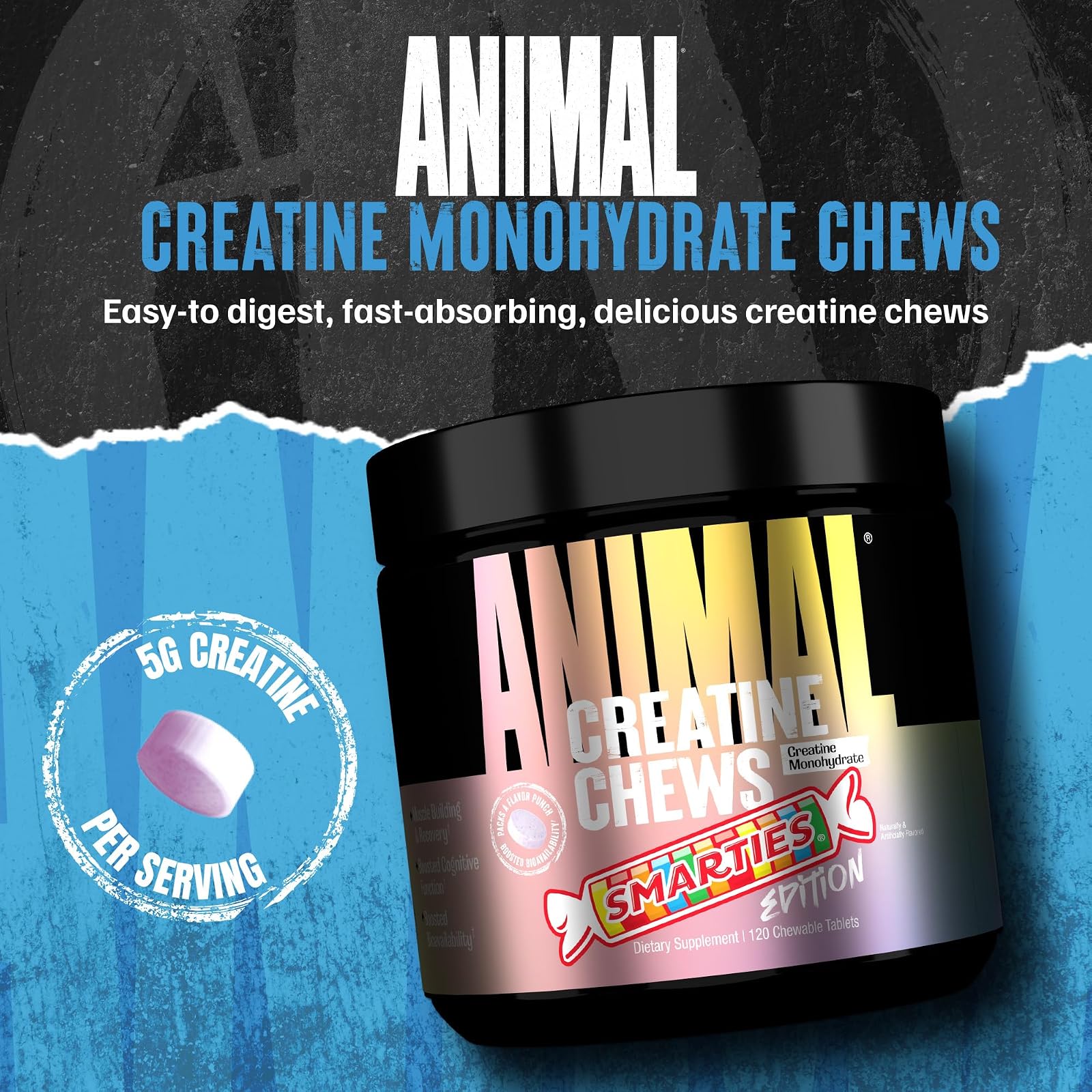 120 count creatine chews for athletes