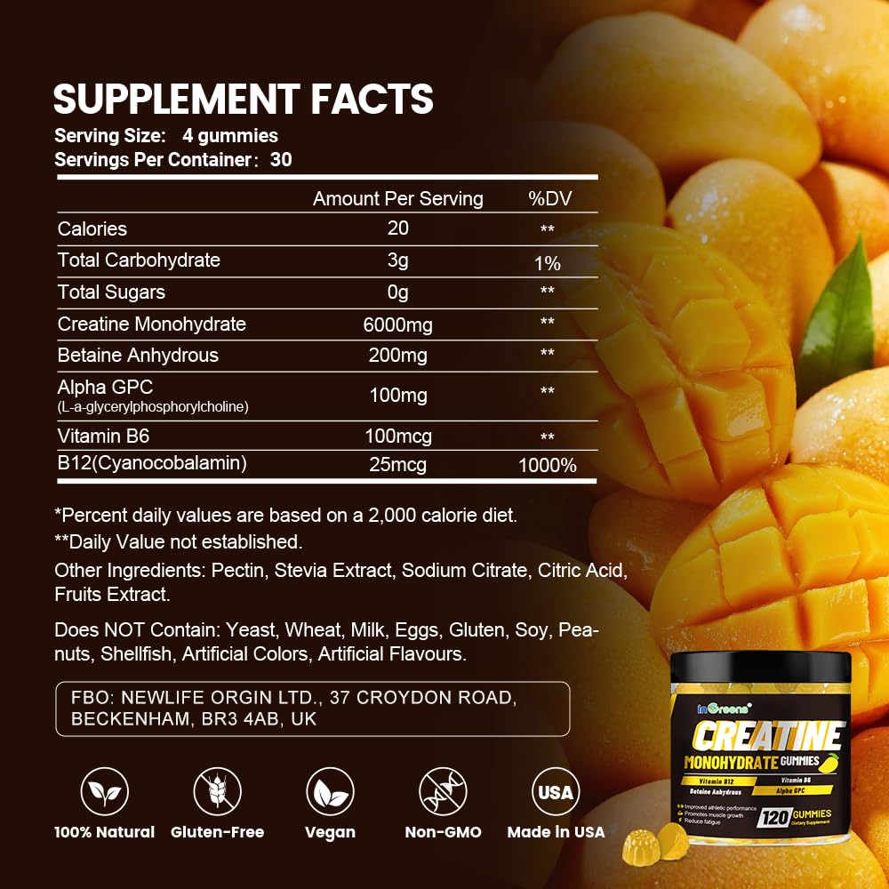 120 count creatine gummies for athletes