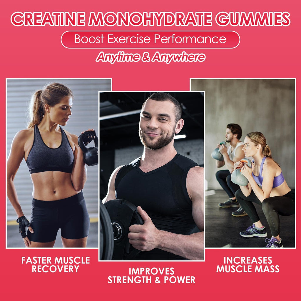 120 count creatine gummies for muscle growth