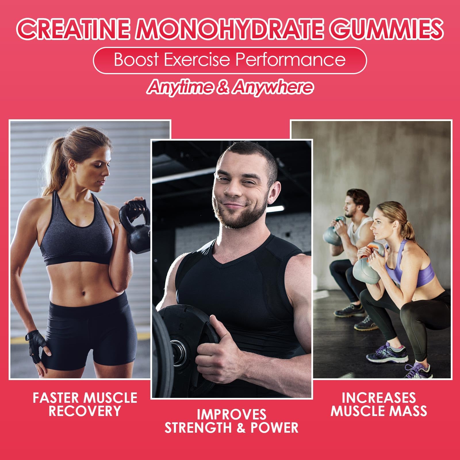 120 count creatine gummies for muscle growth