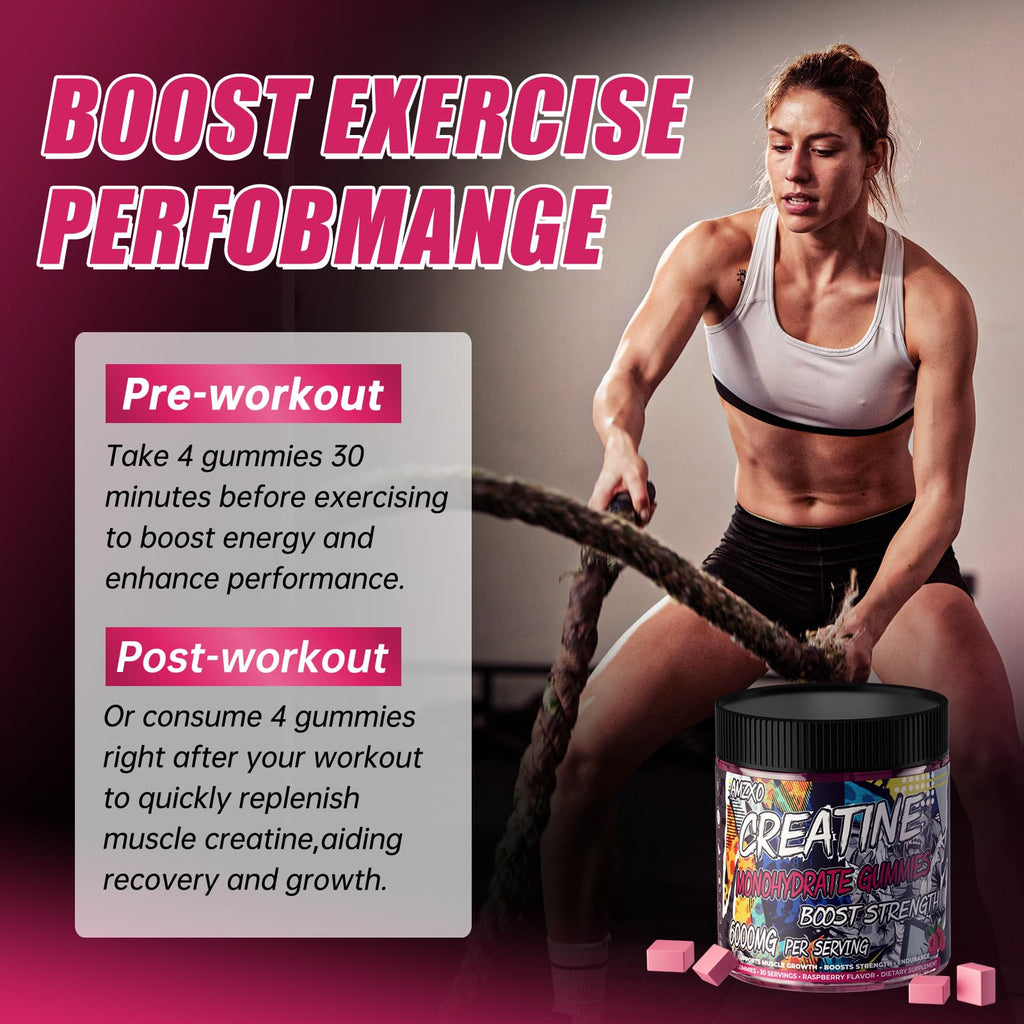 120 count creatine gummies for performance