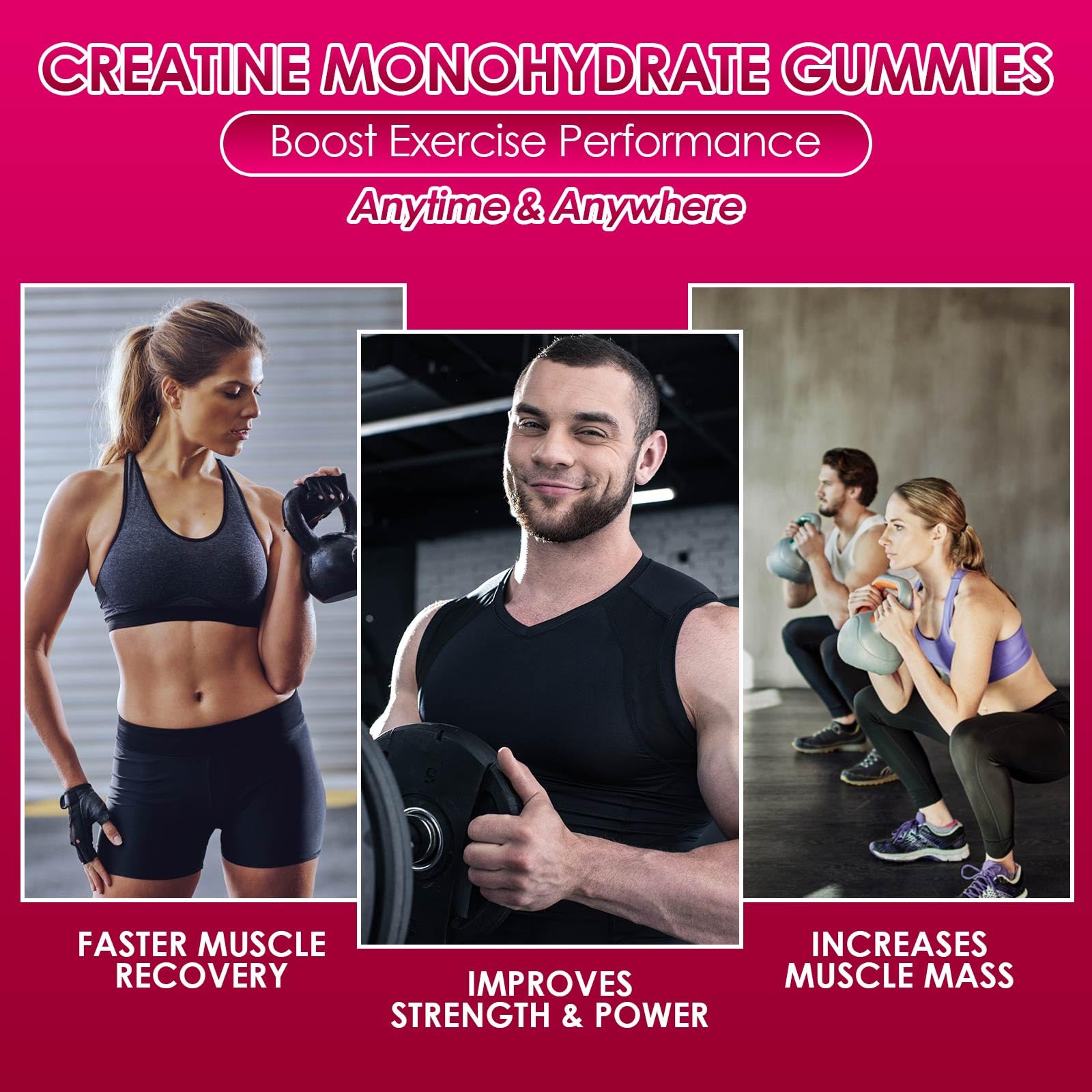 120 count creatine gummies for performance