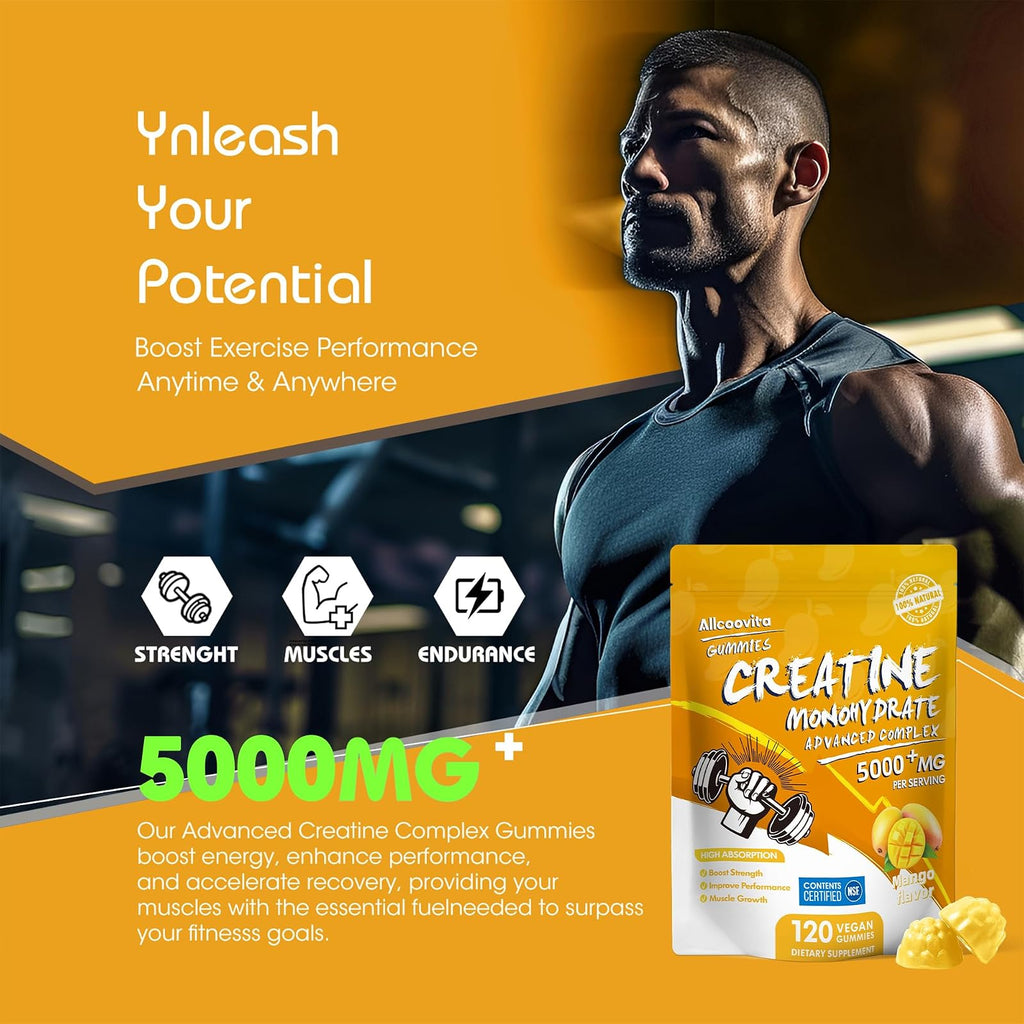 120 count creatine gummies package