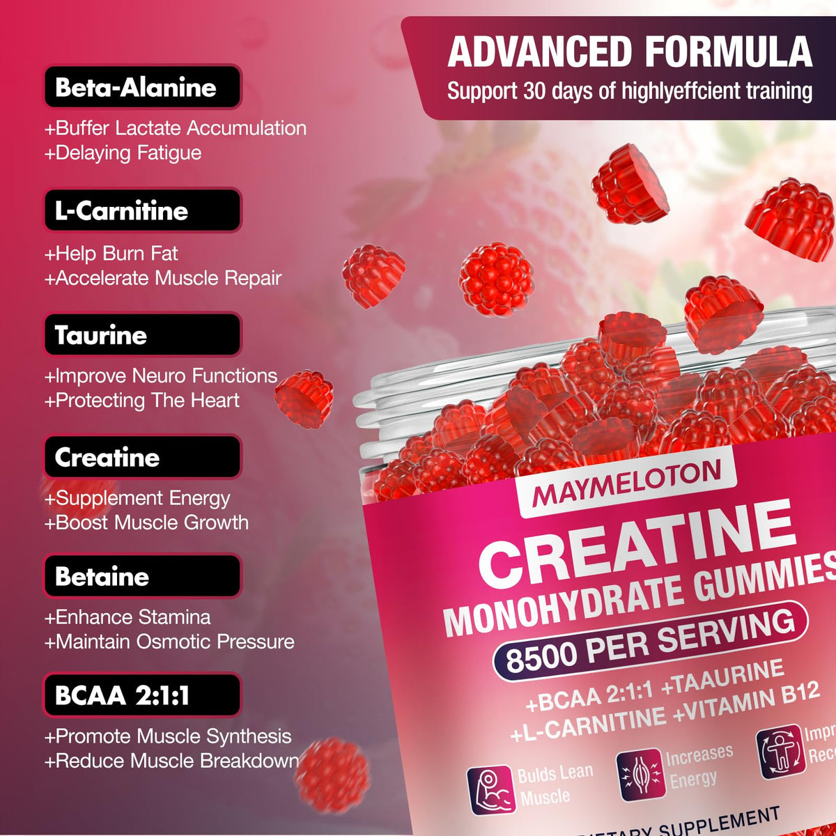 120 count creatine monohydrate gummies