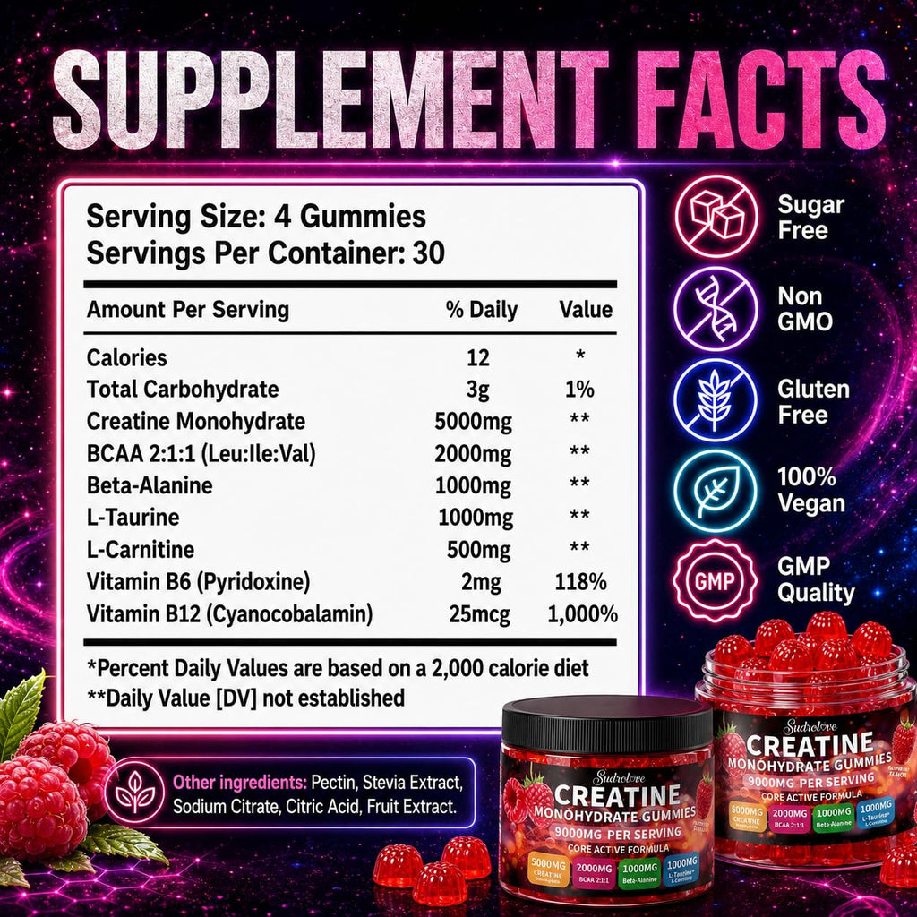 120 count creatine monohydrate gummies