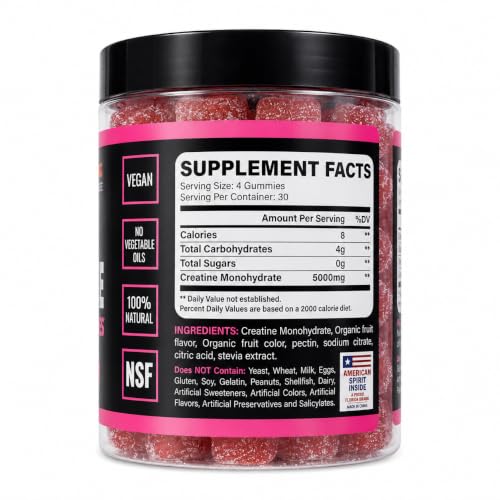 120 count creatine monohydrate gummies