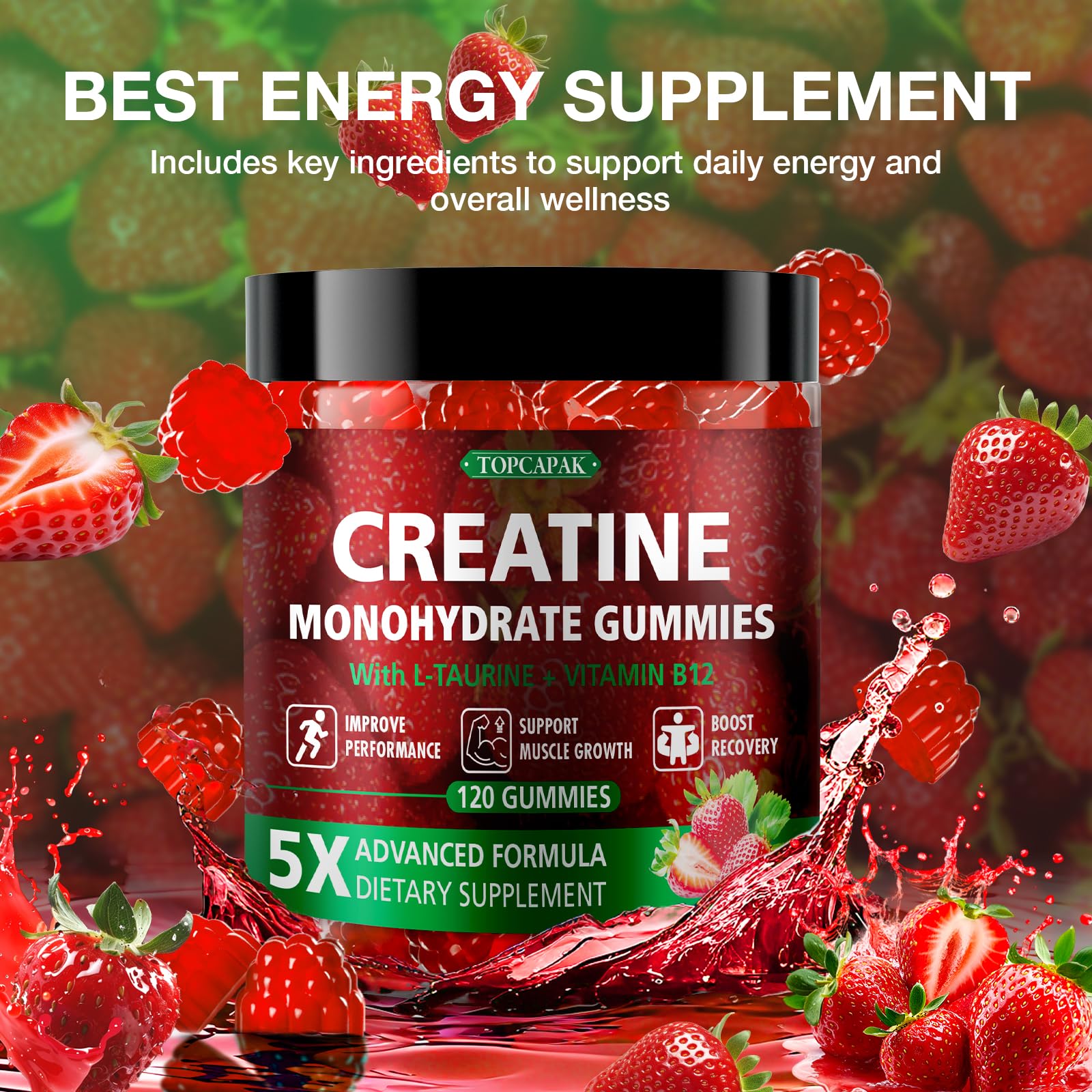 120 count creatine supplement gummies