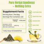 120 count dandelion tea bags