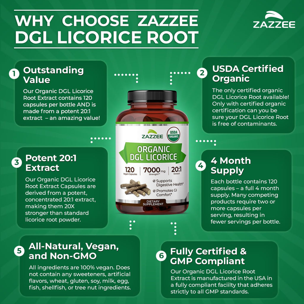 120 count DGL licorice capsules