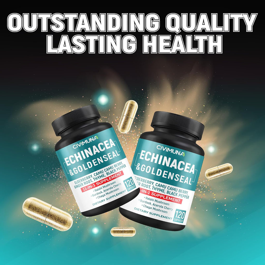120 count Echinacea capsules bottle