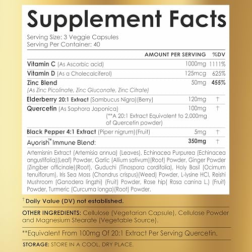 120 count elderberry capsules for adults