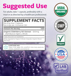 120 count elderberry capsules for daily health