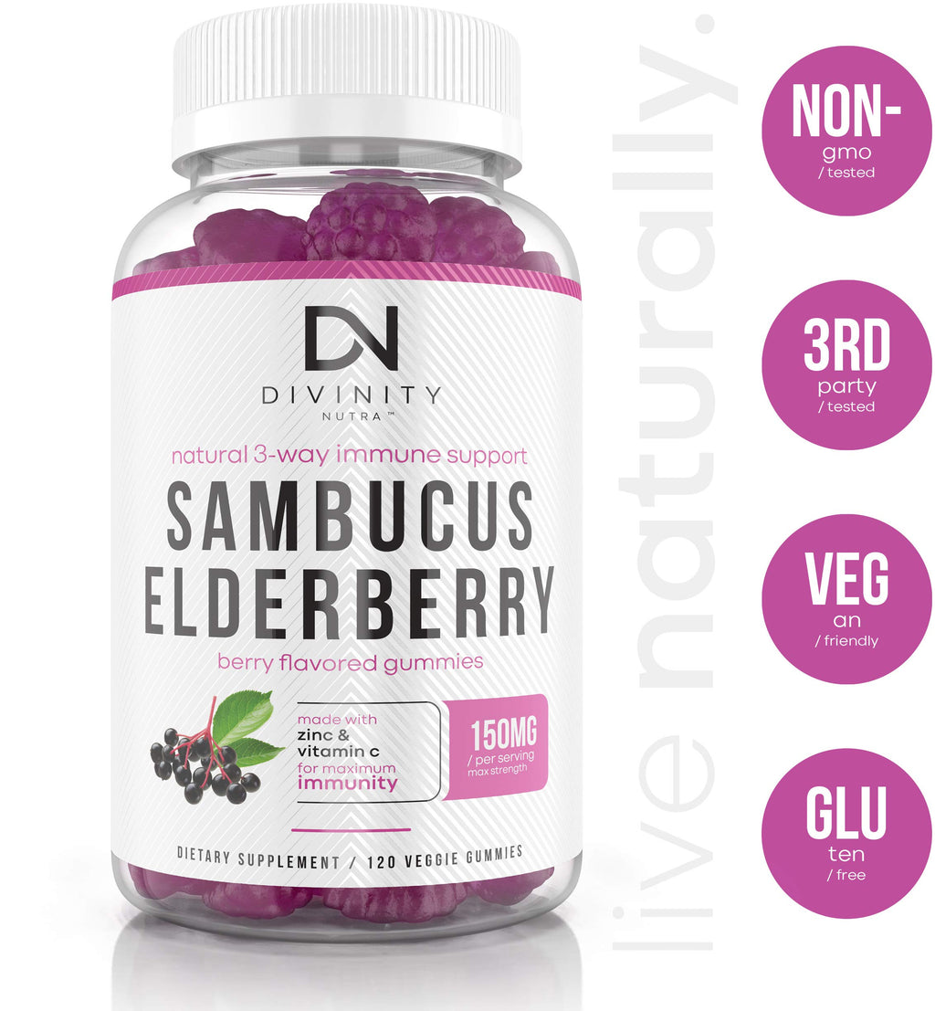 120 count elderberry gummies for daily use