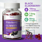 120 count elderberry gummies for families