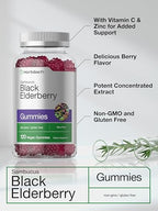 120 count elderberry gummy supplements