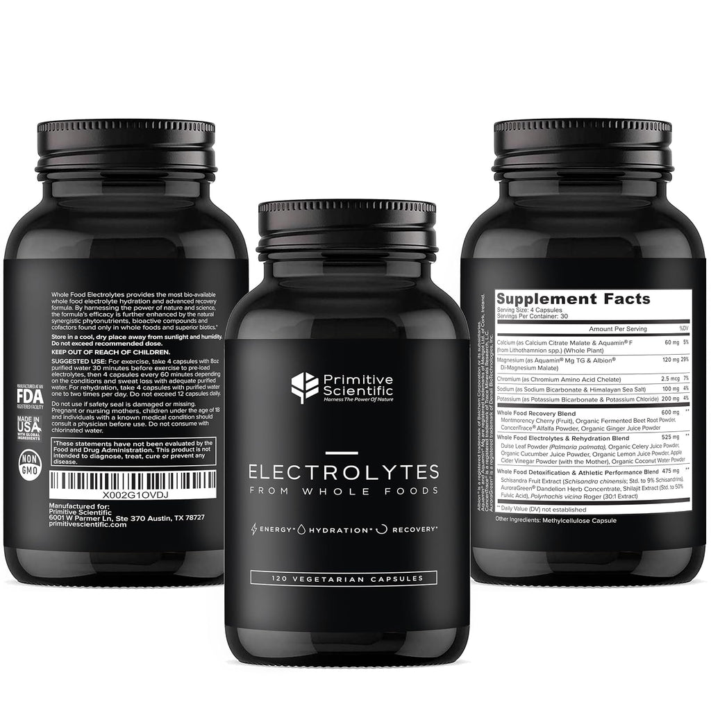 120 count electrolyte capsules for energy