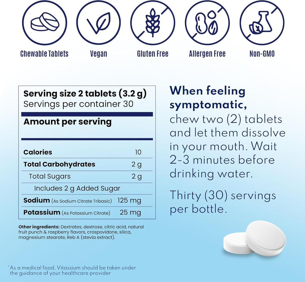 120 count electrolyte tablets for daily use