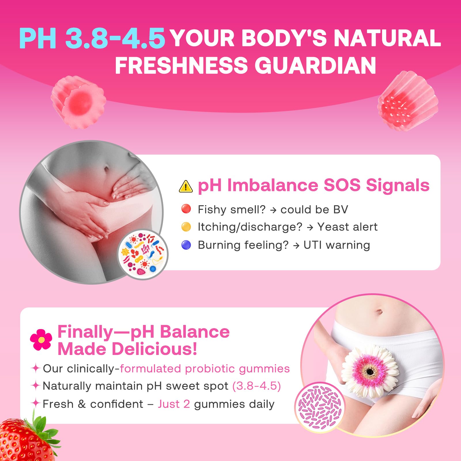 120 count feminine balance gummies
