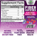 120 count fiber gummies for gut health