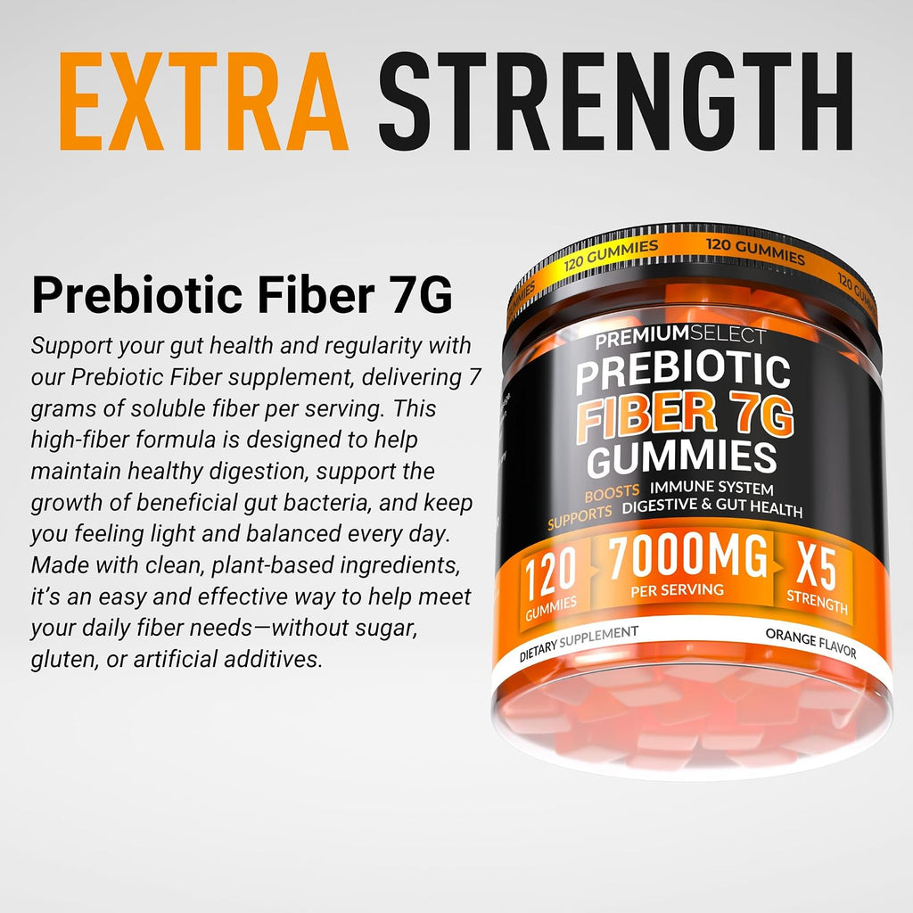 120 count fiber gummies for gut health