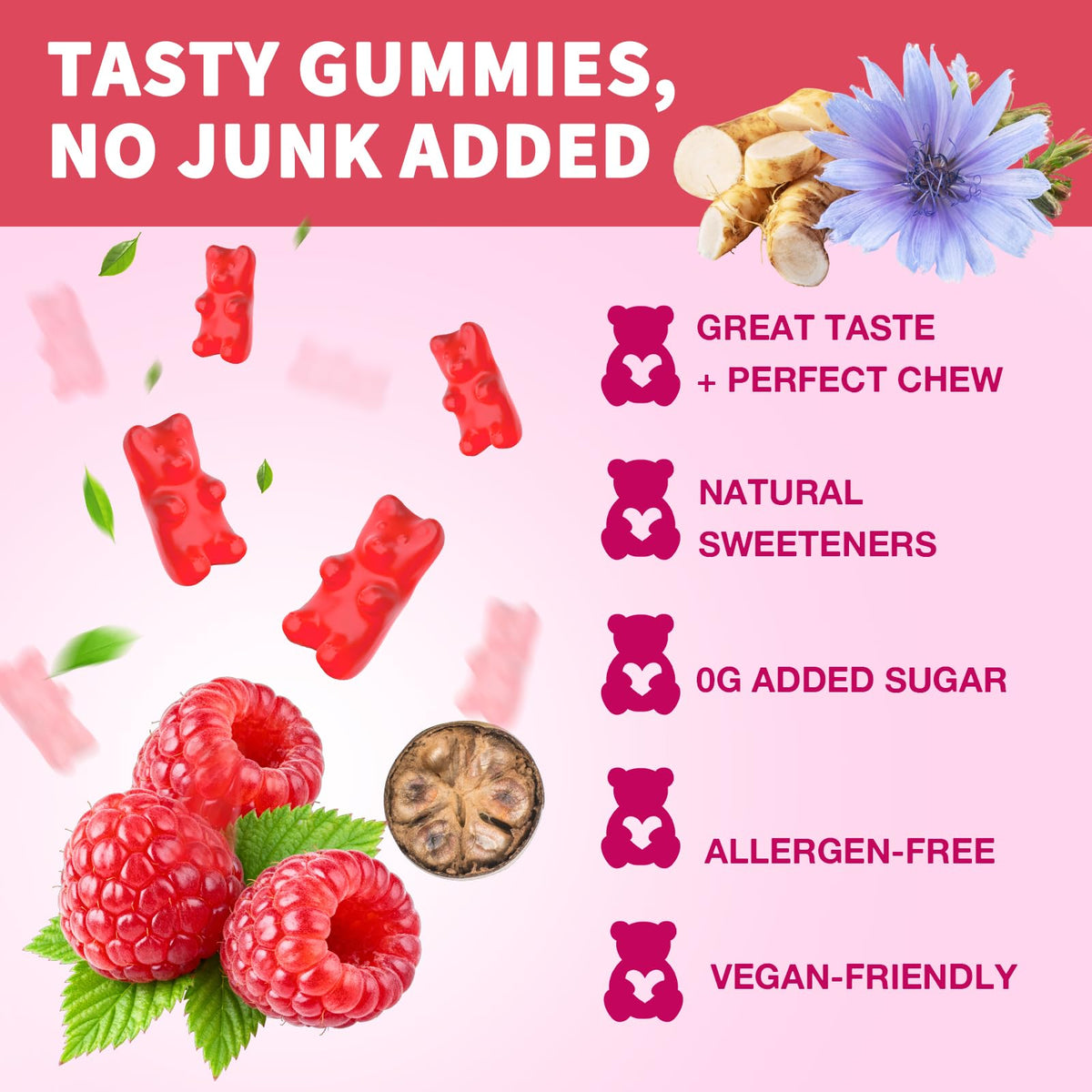 120 count fiber gummies for gut health