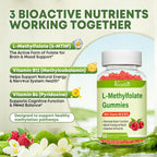 120 count folic acid gummies for daily use