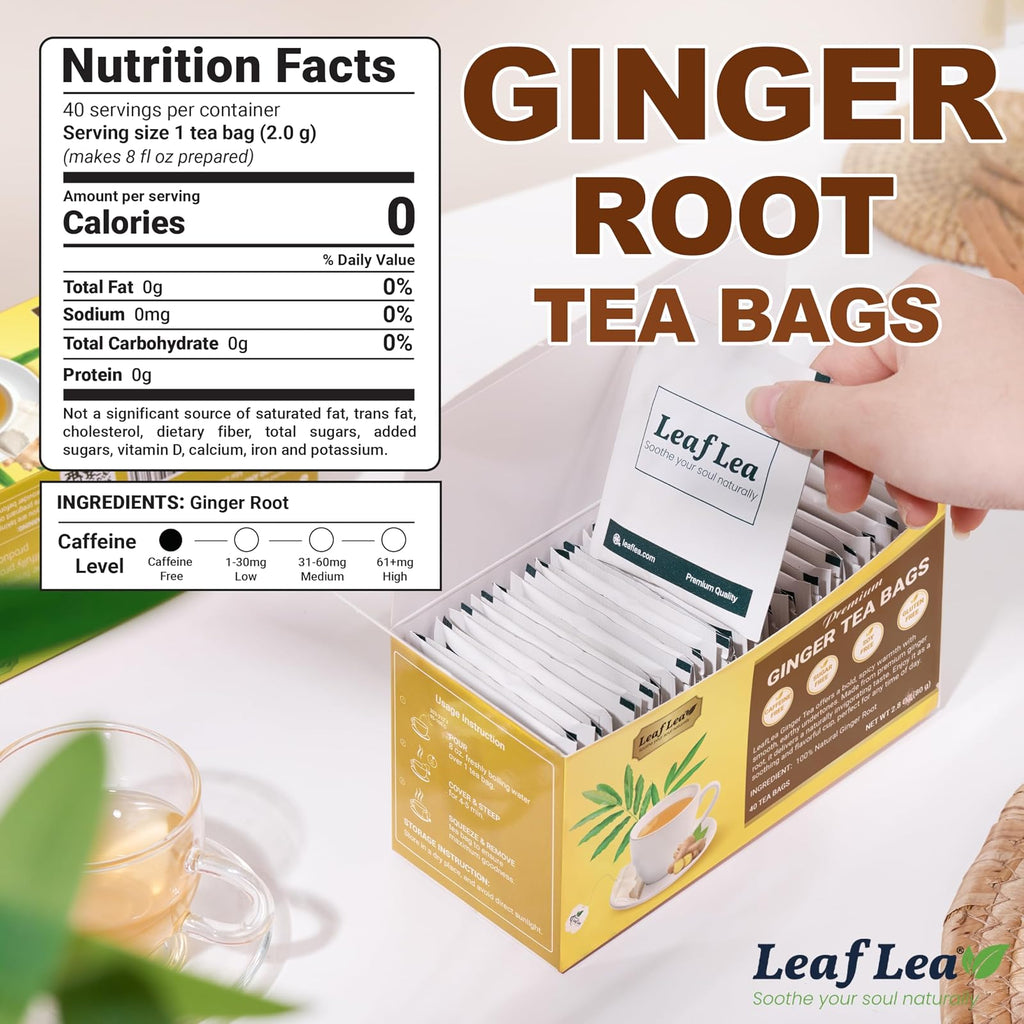 120 count ginger tea for energy