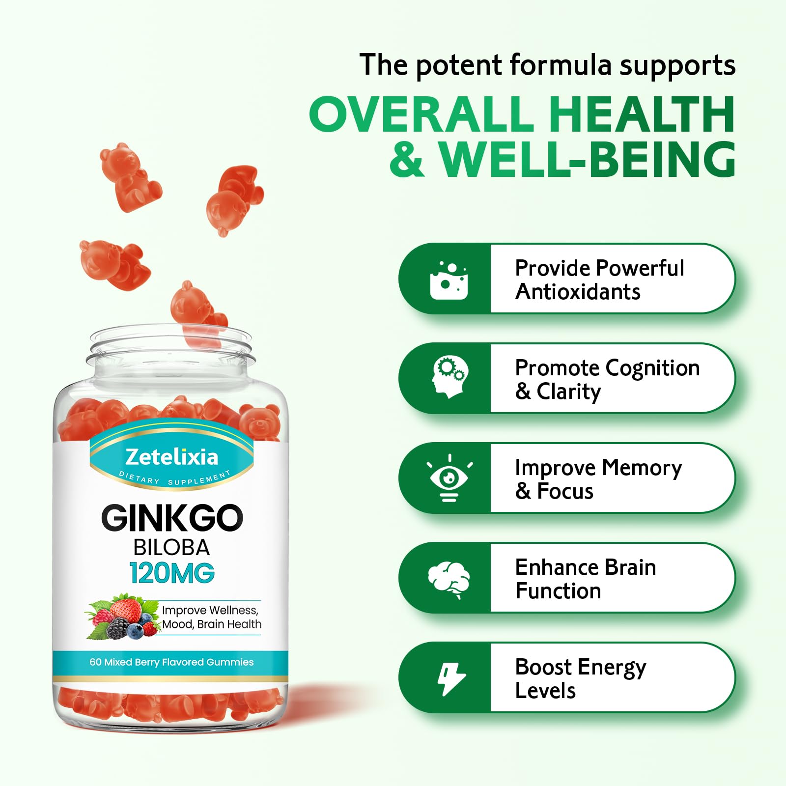 120 count ginkgo biloba gummy vitamins
