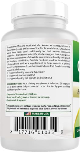 120 count graviola vitamin a capsules