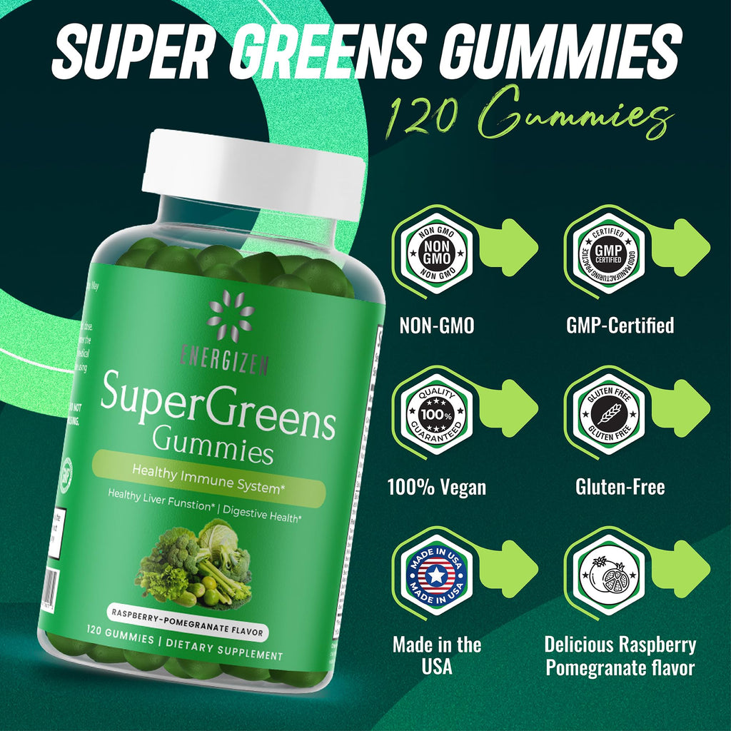 120 count green superfood gummies