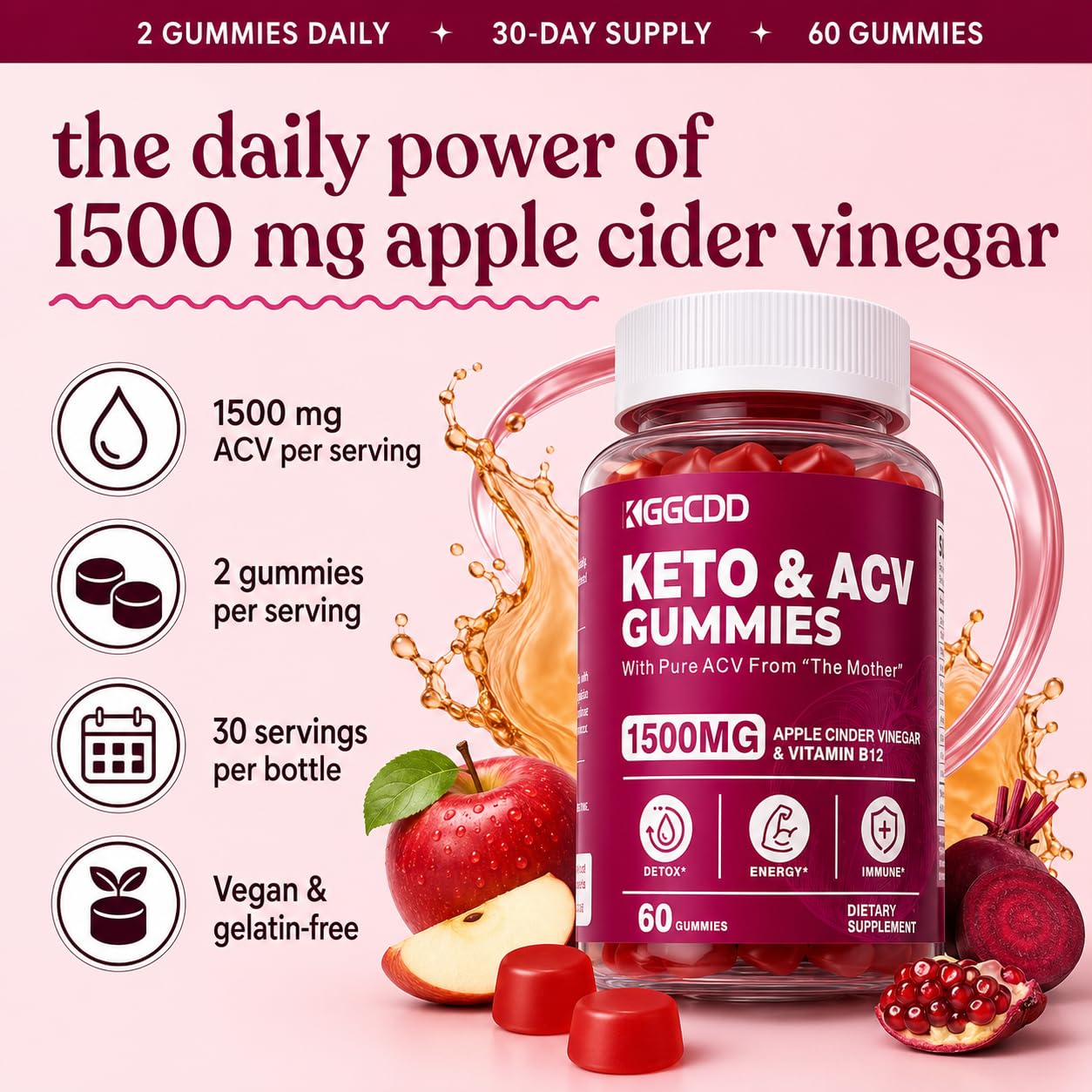 120 count gummies for daily detox