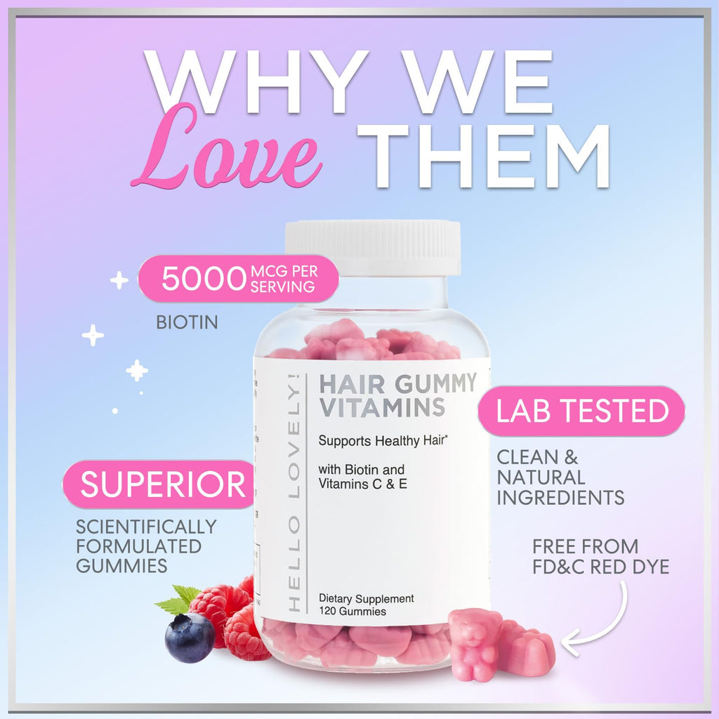 120 count hair vitamin gummies