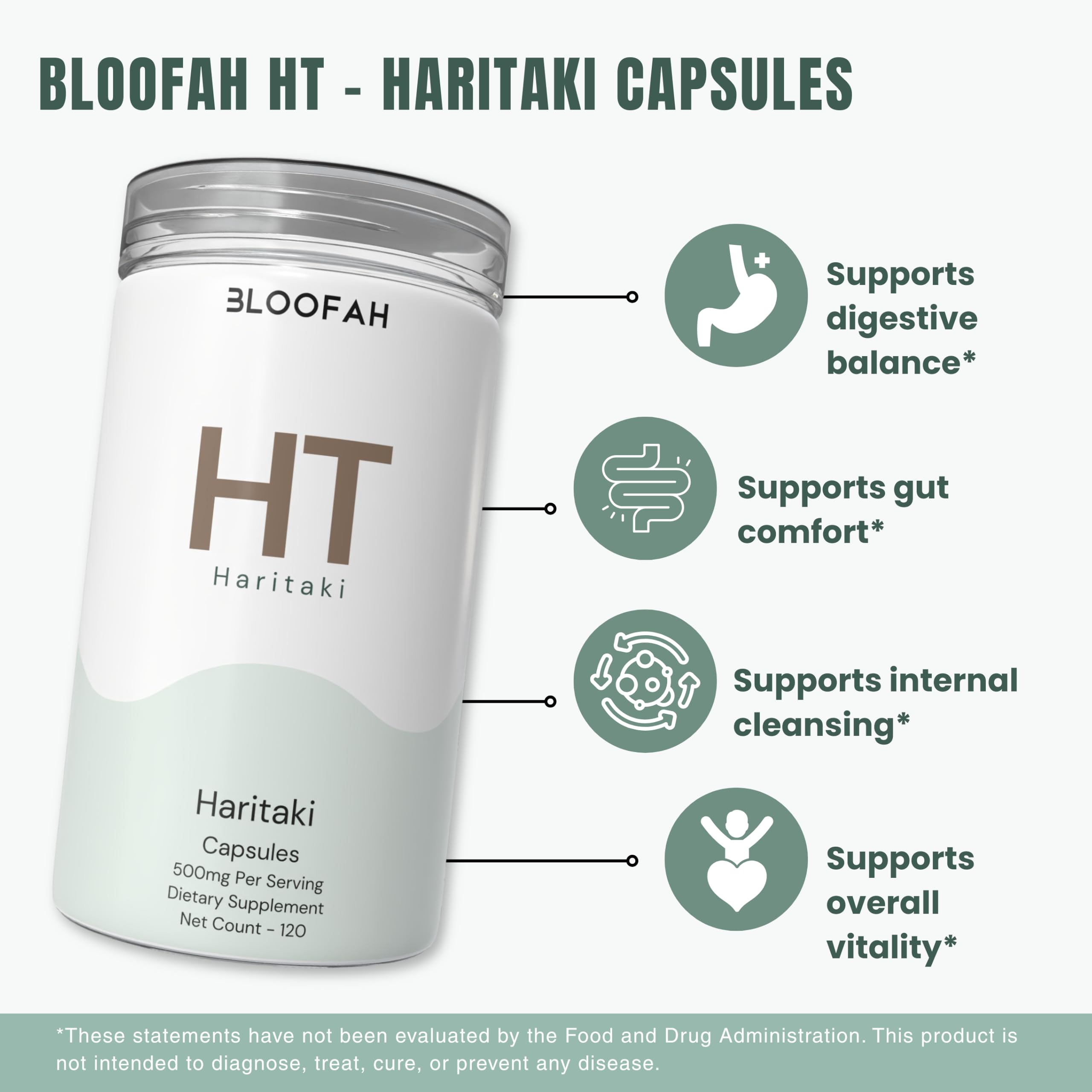 120 count haritaki capsules for vitality