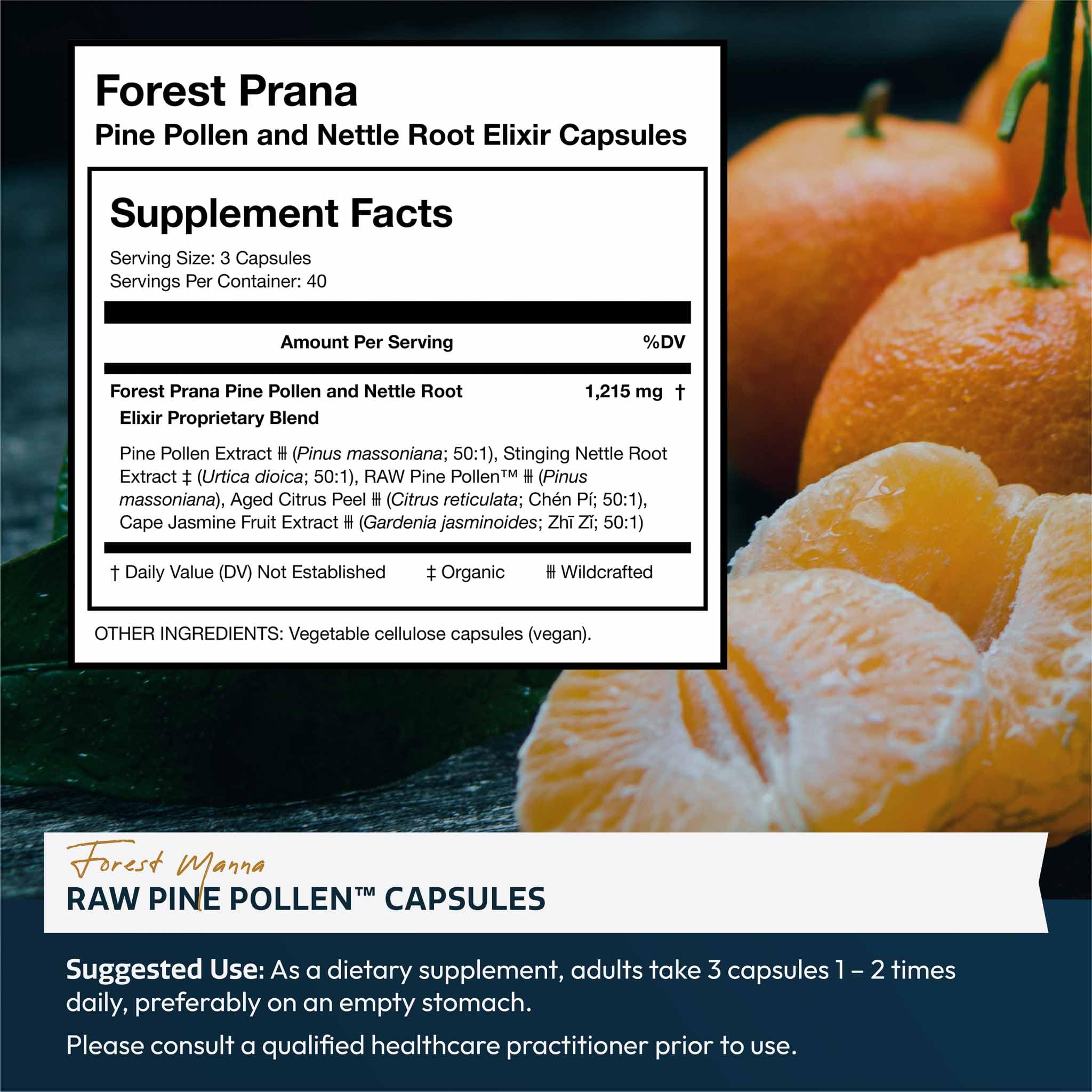 120 count herbal capsules for daily use