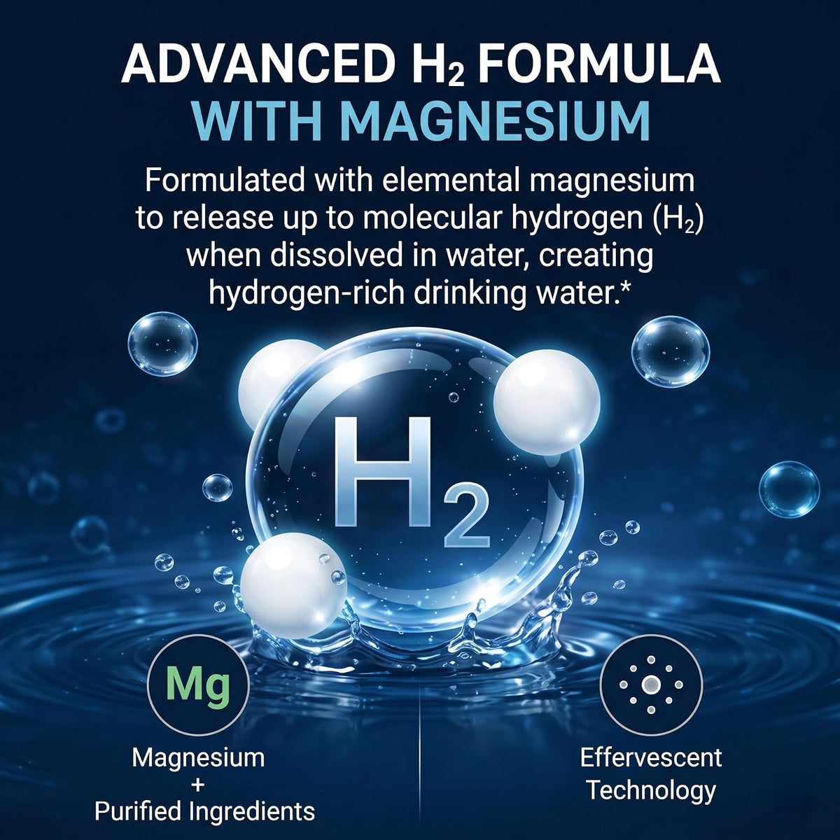 120 count hydrogen tablets for daily wellness