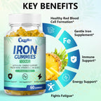 120 count iron gummies bottle