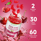 120 count iron gummies for daily use