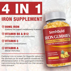 120 count iron gummies for energy