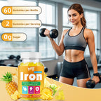 120 count iron gummies for energy