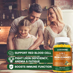 120 count iron gummies for health