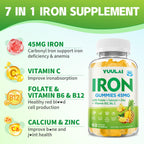 120 count iron gummies for kids